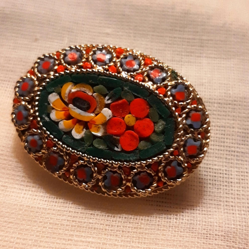Micro Mosaic Pin - Gem